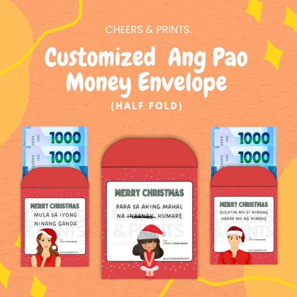 Customized Witty Ang Pao Money Envelope (Half Fold) | Shopee Malaysia