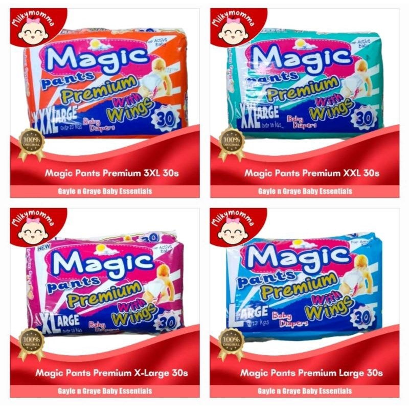 Magic Pants Premium w/ Wings 30s (choose variation) | Shopee Malaysia