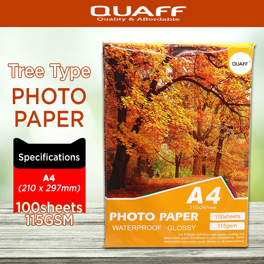 Quaff Photopaper A4 115gsm (100's per pack) | Shopee Malaysia