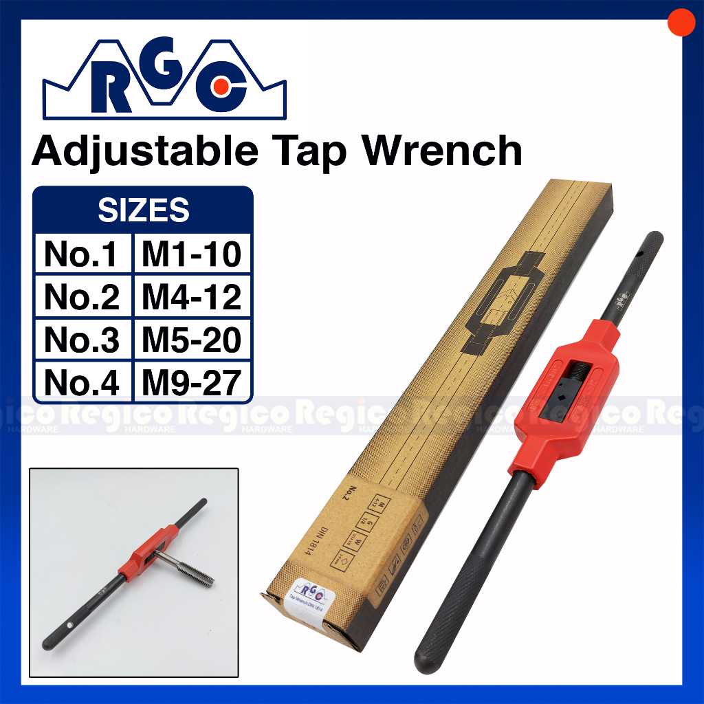RGC Adjustable Tapping Wrench Tool Tap Wrench Regico Hardware | Shopee ...