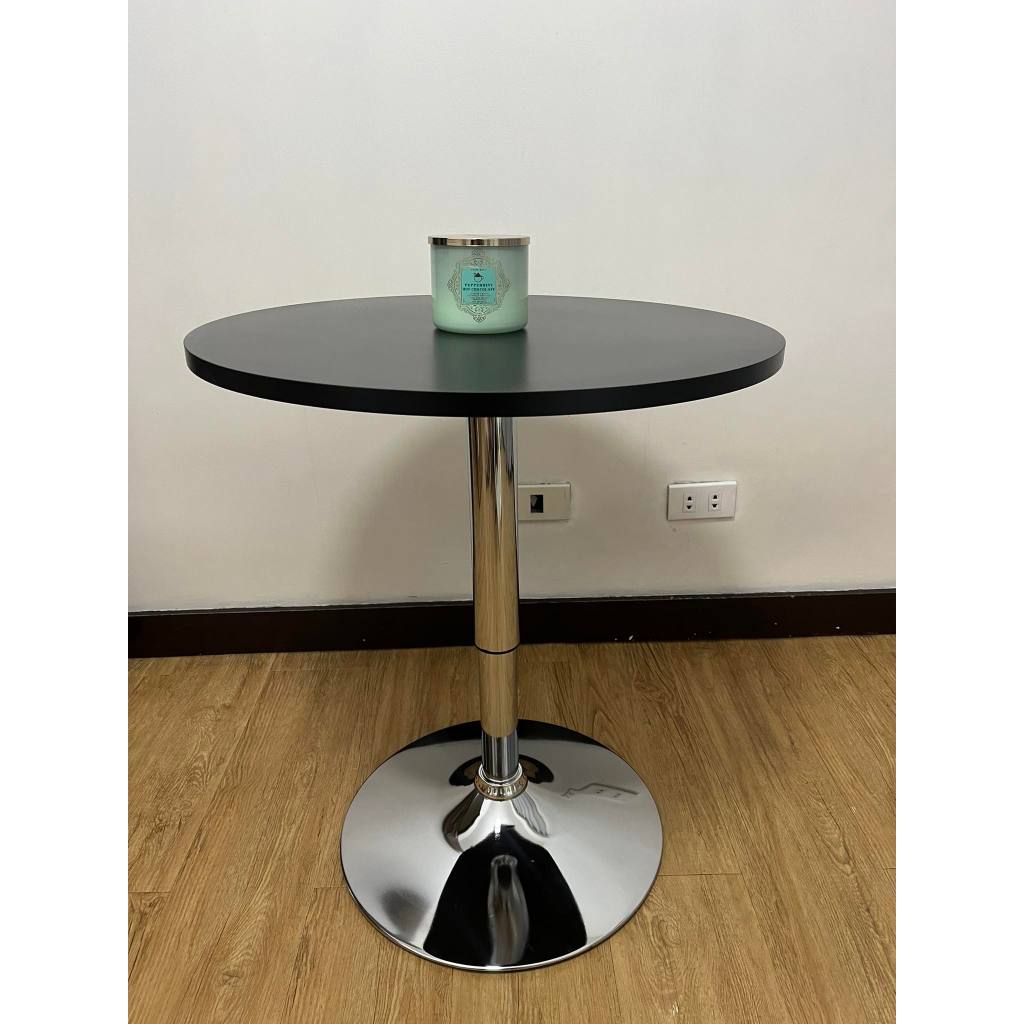 Simple Dining Table Small Round Solid Wood Bar Lifting Home Retractable ...