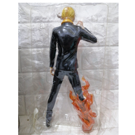 33cm Action Figure One Piece Gk Fantasy Sanji Black Foot Sunkist Flame ...