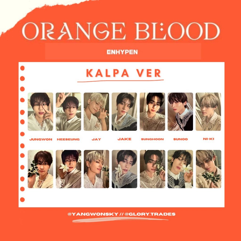 [ORANGE BLOOD] (KSANA & KALPA Albums ver.) ENHYPEN PC | Shopee Malaysia