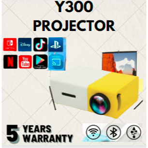 2025 Projector Y300 Mini Portable Wireless Prjectr HD 1080P LED Phone ...