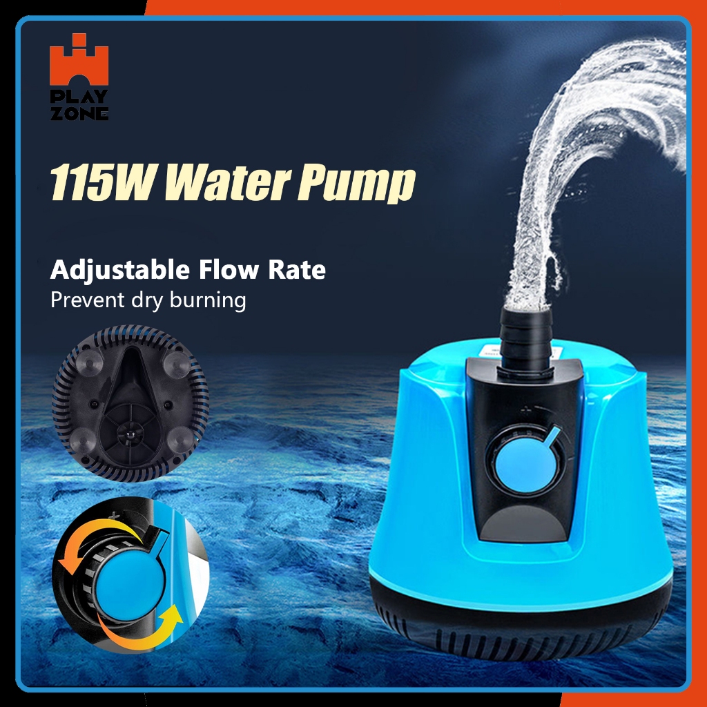 Adjustable Flow Water Pump Fish Tank Submersible Bottom Suction ...