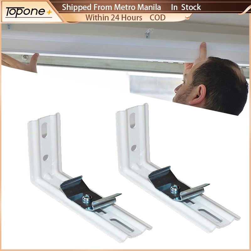 2pcs 3 Inch L Shaped Vertical Blind Bracket Metal Curtain Snap-in ...