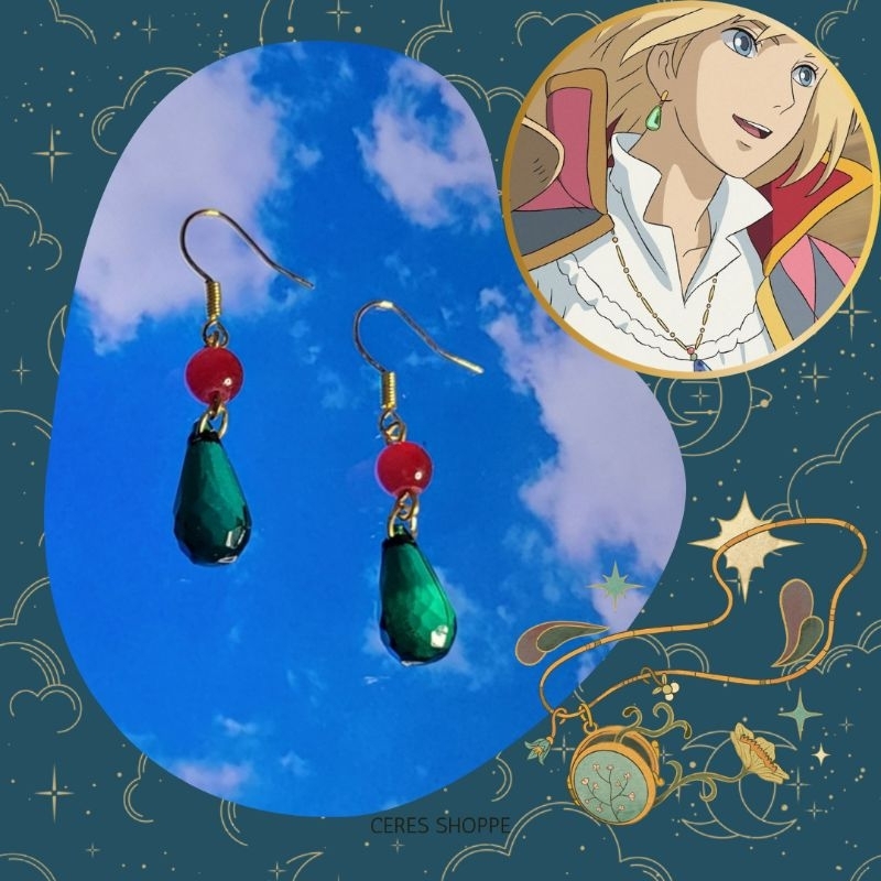 CERES Howl's Moving Castle Inspired Earrings Studio Ghibli Fashion Ear ...