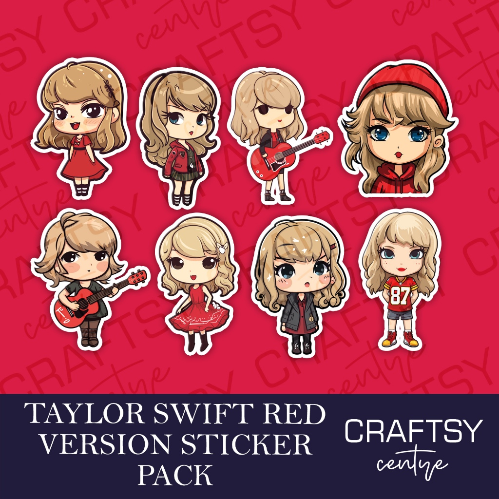 Taylor Swift Sticker Pack | Craftsy Centre | Shopee Malaysia