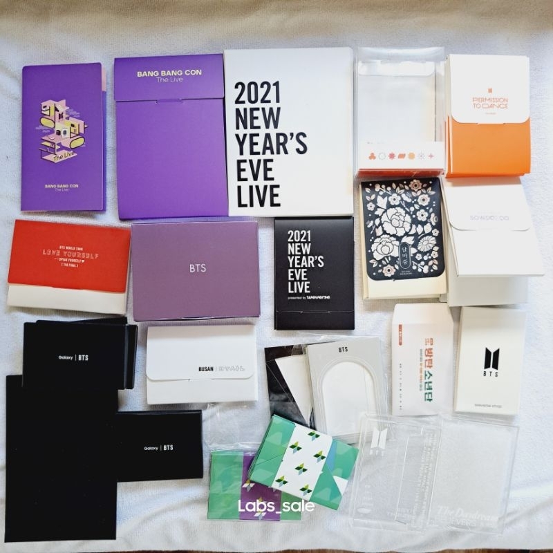Official BTS Packaging Boxes Packs Box Tape Photocard mini pc container ...