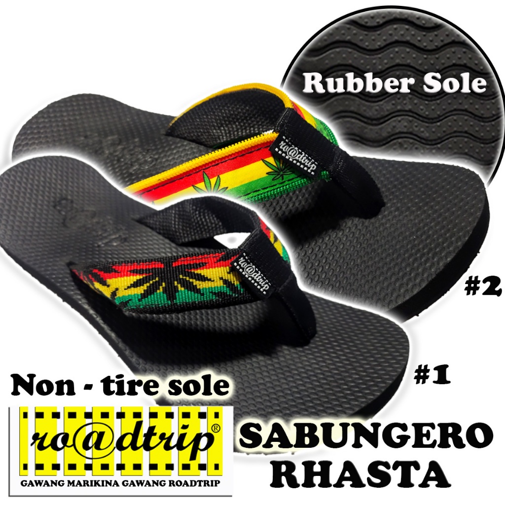 Roadtrip Sabungero Rasta 1 & 2 - Marikina made Reggae, Rasta slippers ...