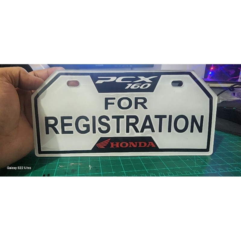 HONDA PCX MOTORCYCLE FOR REGISTRATION PLATE (NO BOLTS INCLUDED ...