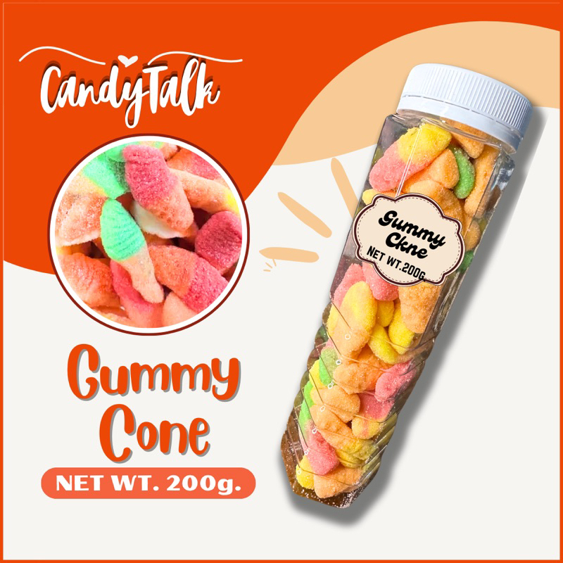 Gummy Ice Cream Cone 200g. CandyTalk Sweet Dessert | Shopee Malaysia