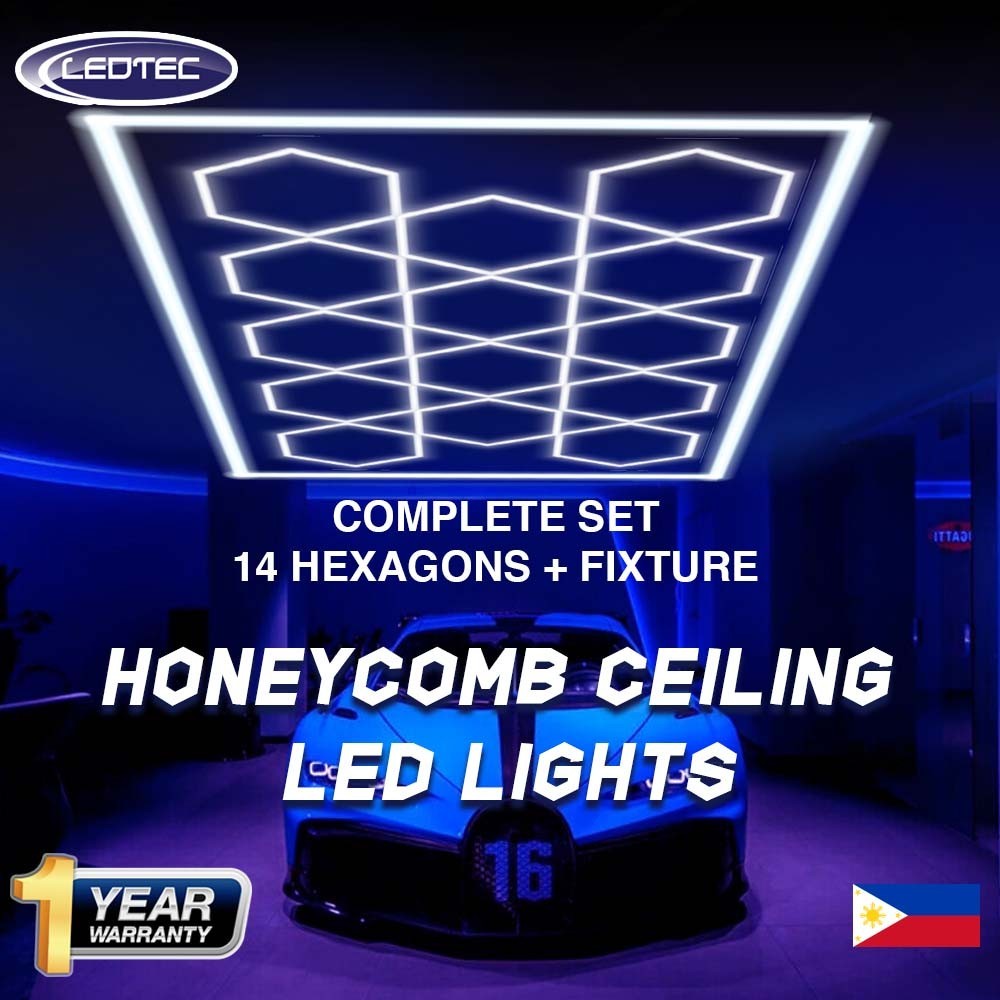LEDTEC Hexagon LED Lighting Car Detail Garage Workshop Retail Light ...