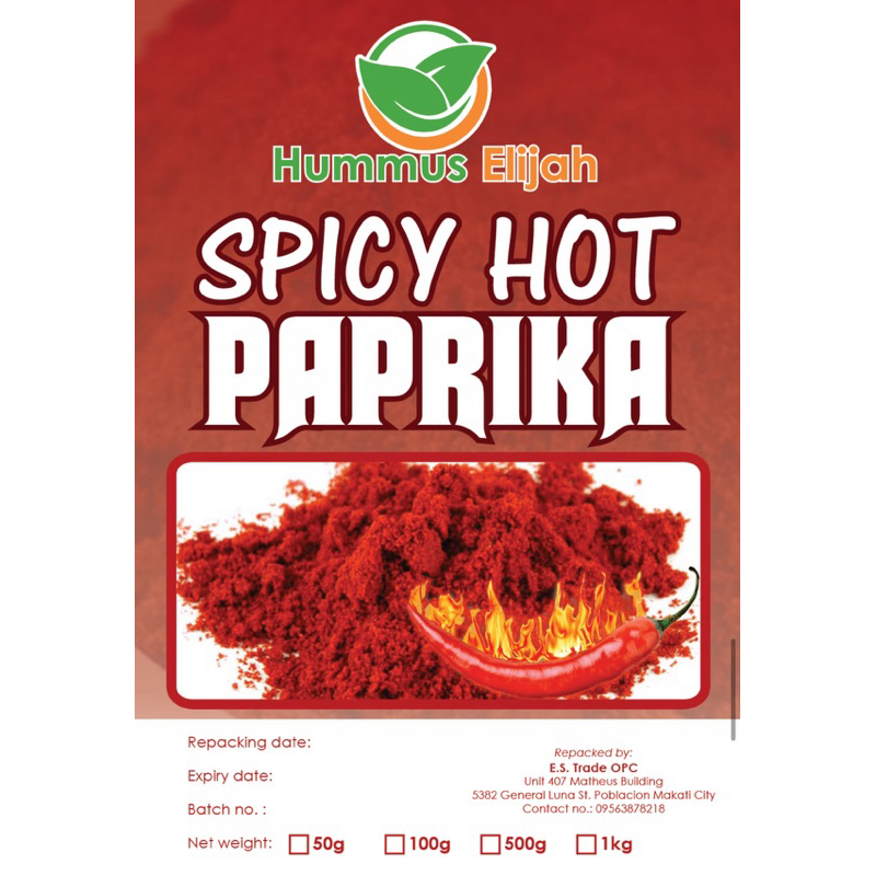 Spicy Hot Paprika 20g/50g/100g | Shopee Malaysia