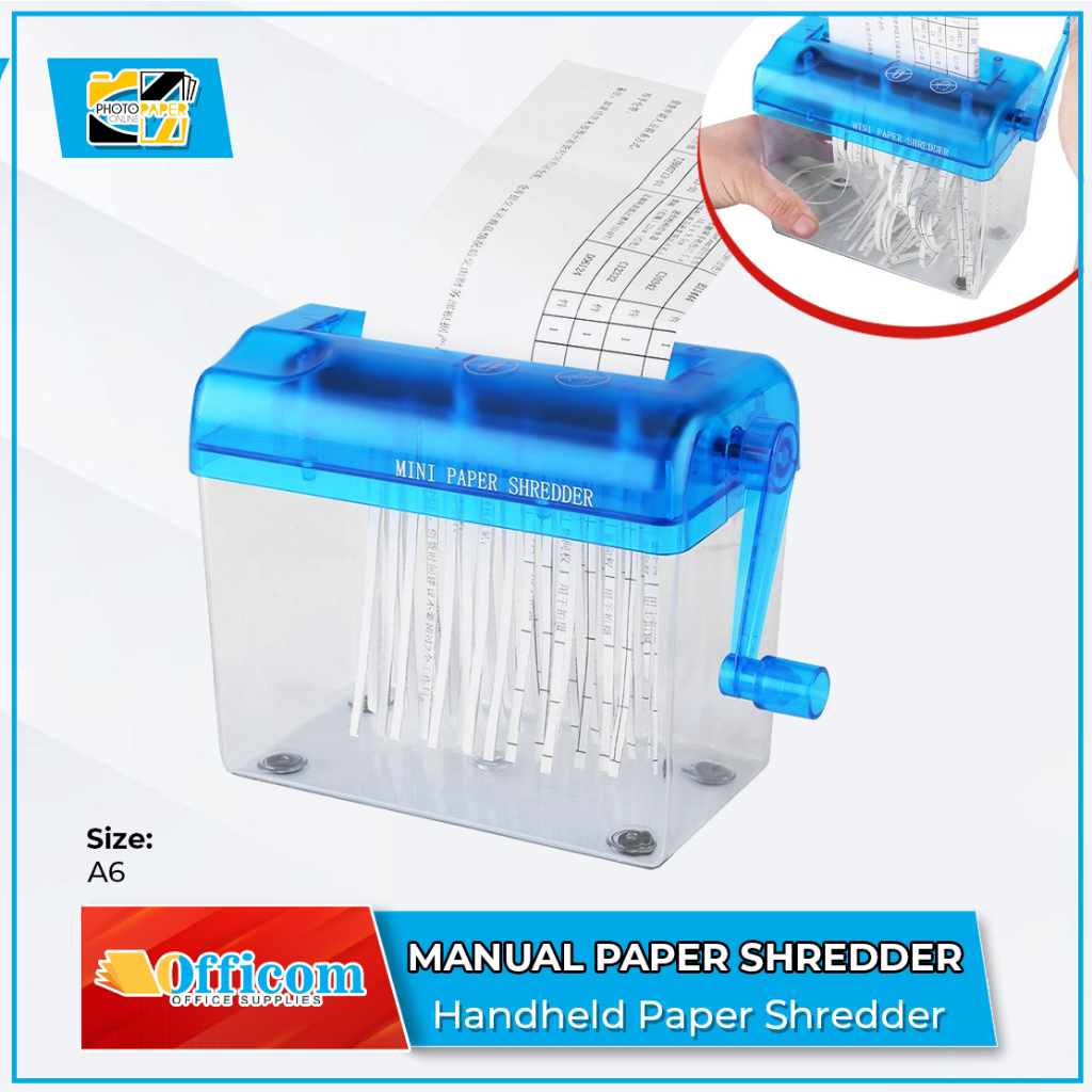 Portable Manual Shredder A6 Paper Cutting Machine | Handheld Paper ...