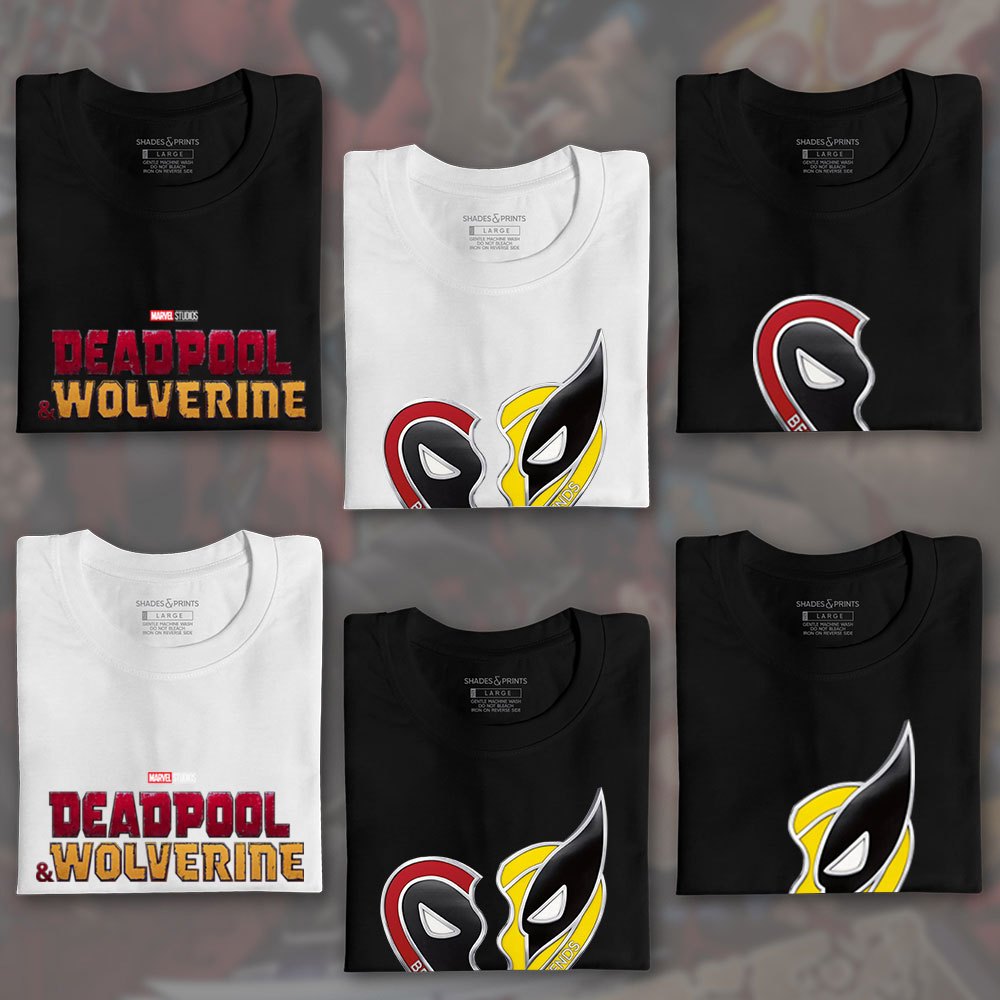 Deadpool x Wolverine Printed Shirt Marvel Comics Customized Unisex Wear ...