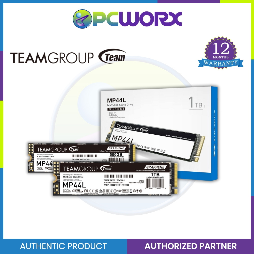 TEAM GROUP MP44L M.2 2280 PCIe 4.0 NVMe with Graphene Label Internal ...