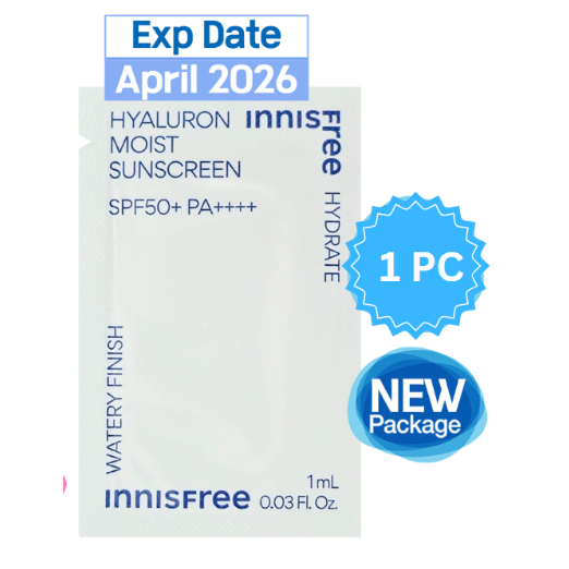 Innisfree Hyaluron Moist Sunscreen SPF50+ PA+++ (1ml Sample) | Shopee ...