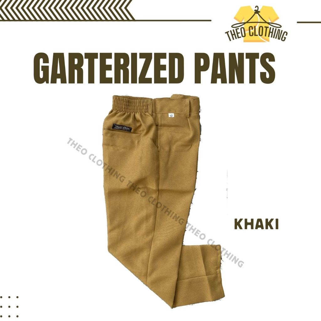 Khaki Garterized Pants School Uniform for Boys Elementary High School ...