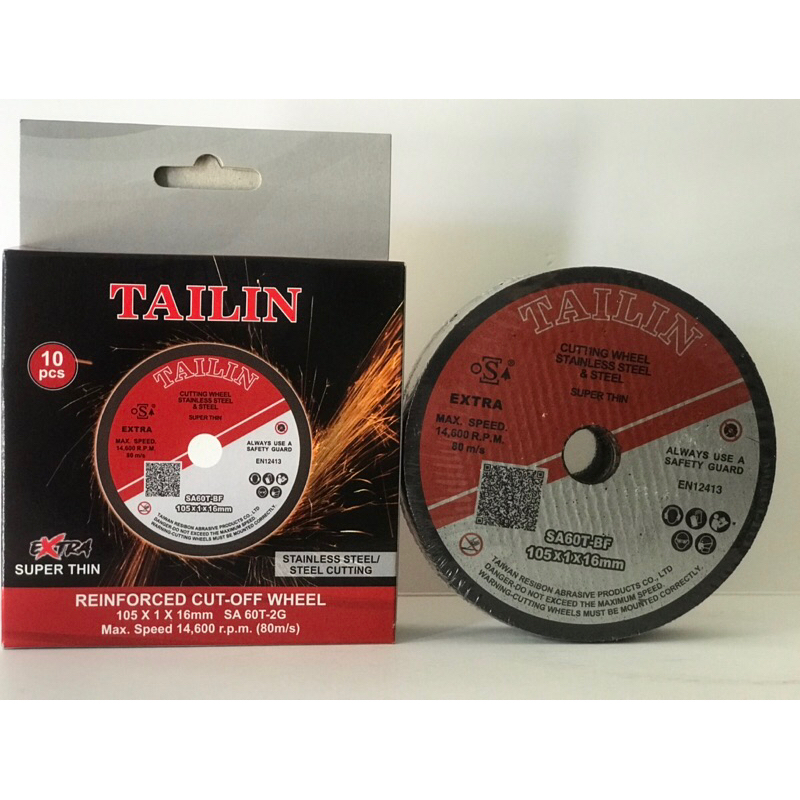 AUTHENTIC TAILIN CUT-OFF WHEEL (Made in Taiwan) 4" x 1mm | Shopee Malaysia