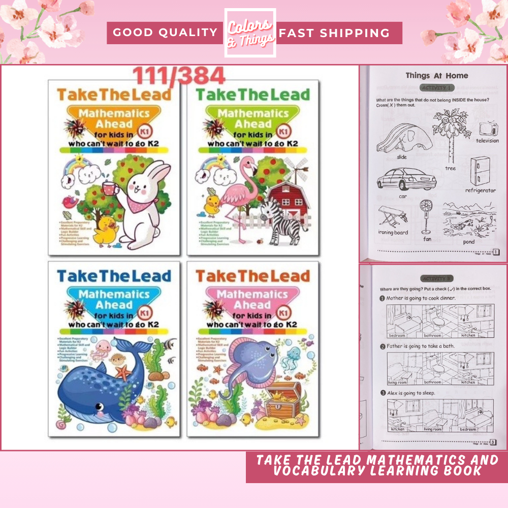 Take The Lead Mathematics & Vocabulary Early Learning Book Educational ...