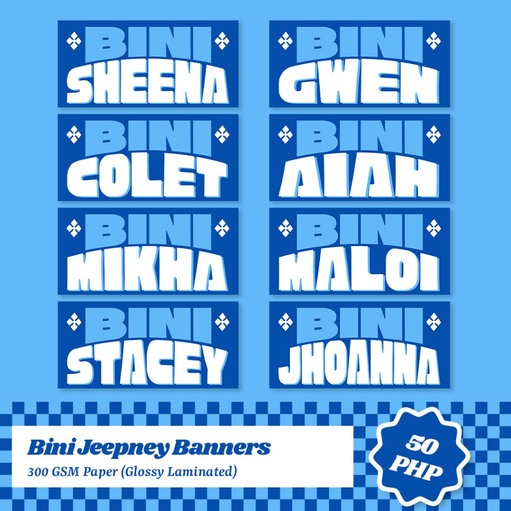 Bini Jeepney Signage Hand Banners 300 GSM Paper | Shopee Malaysia