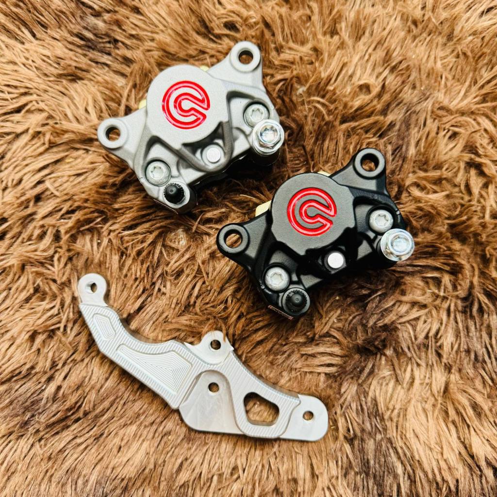 AMR Premium 2POT FRONT Caliper 220MM w/ Serial & QR for R150, Raider150 ...