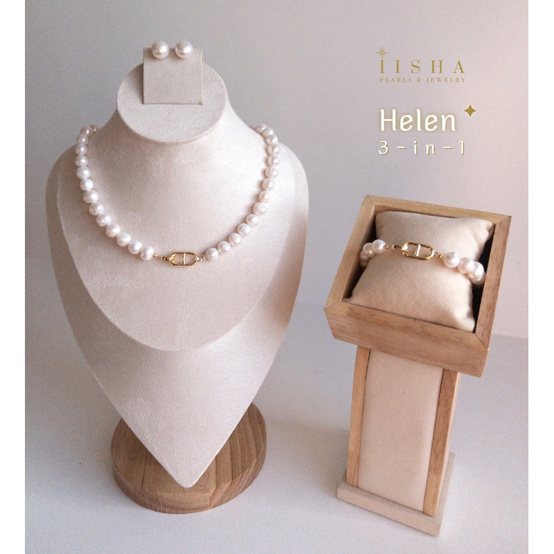 HELEN 3-in-1 pearl set | Shopee Malaysia