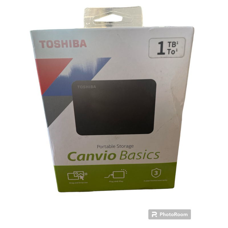 TOSHIBA CANVIO BASICS 1 TB HARD DRIVE | Shopee Malaysia