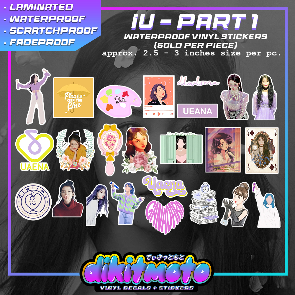 [dikitmoto] KPOP IU Part 1 Lee Ji Eun Uaena Lilac Blueming Waterproof ...