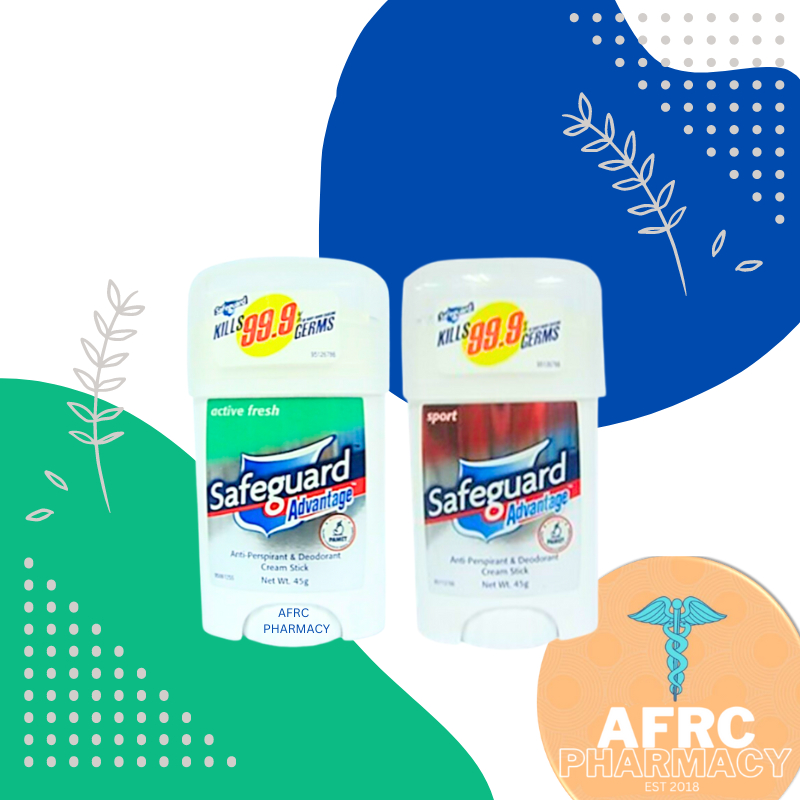 Safeguard Antiperspirant Active Fresh and Sport Cream Deodorant 45g New ...