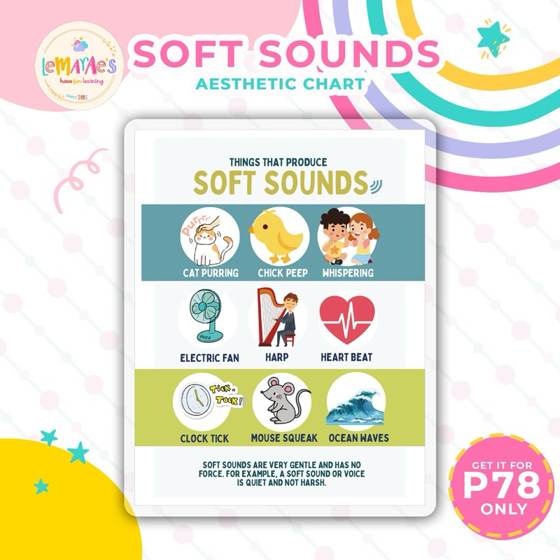 Colorful Charts Different Topics in School Laminated Educational Charts ...