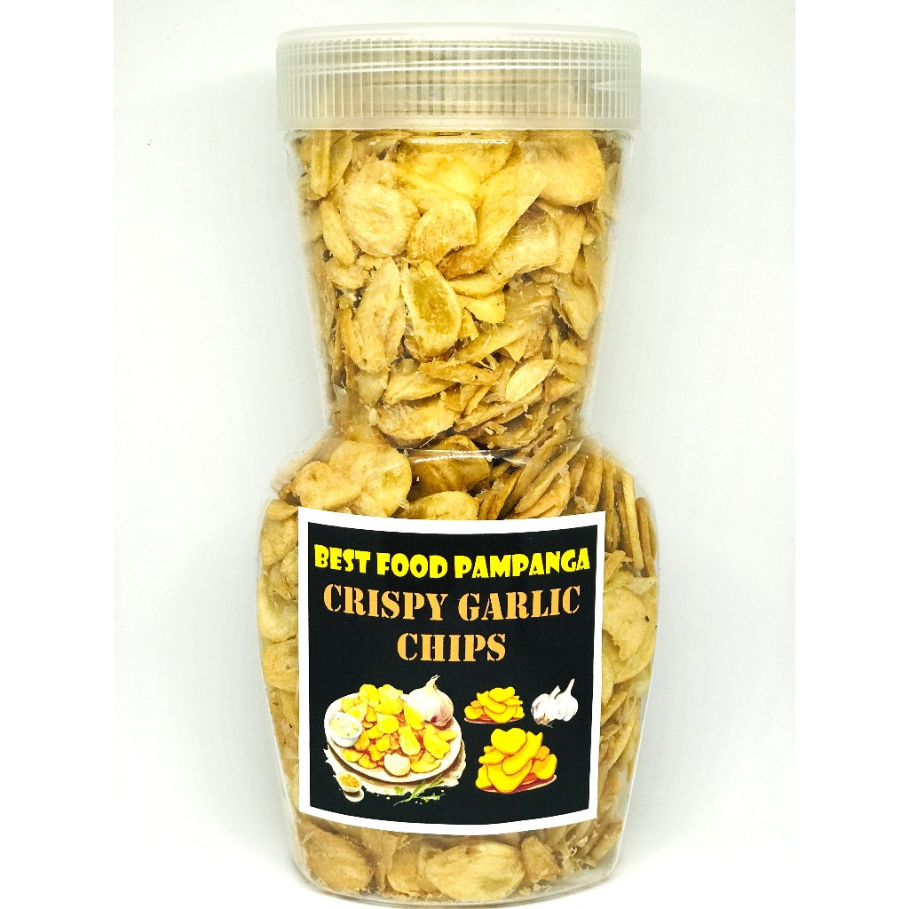 Best Food Pampanga Crispy Garlic Chips 180 grams Crunchy Sliced Fried ...