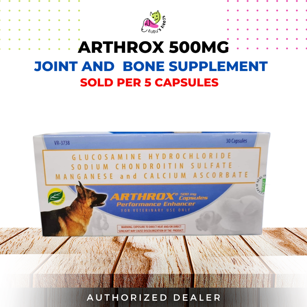 (SOLD PER 5 CAPSULES) ARTHROX PET DOG JOINT AND BONE SUPPLEMENT AND ...