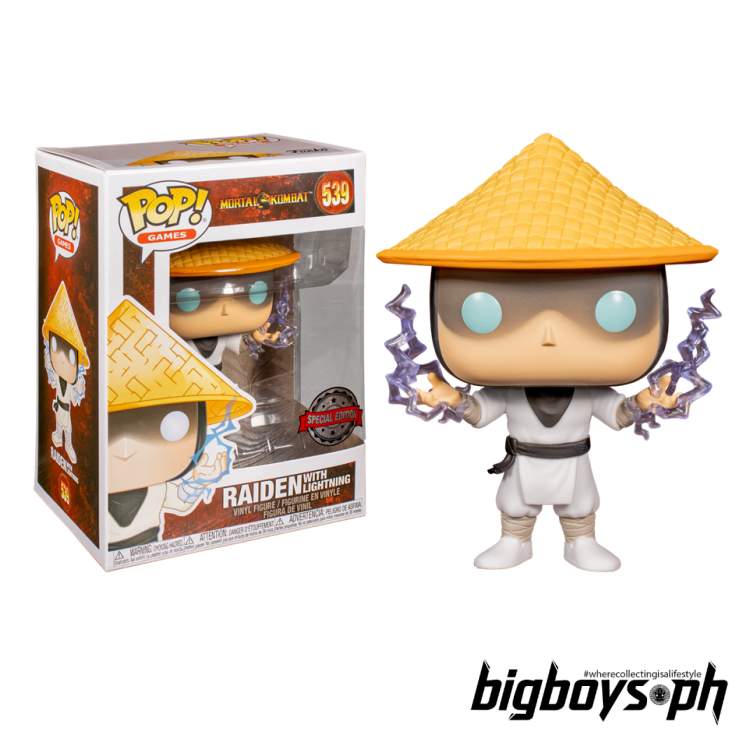Funko Mortal Kombat Raiden with Lightning Exclusive Pop! Vinyl Figure ...