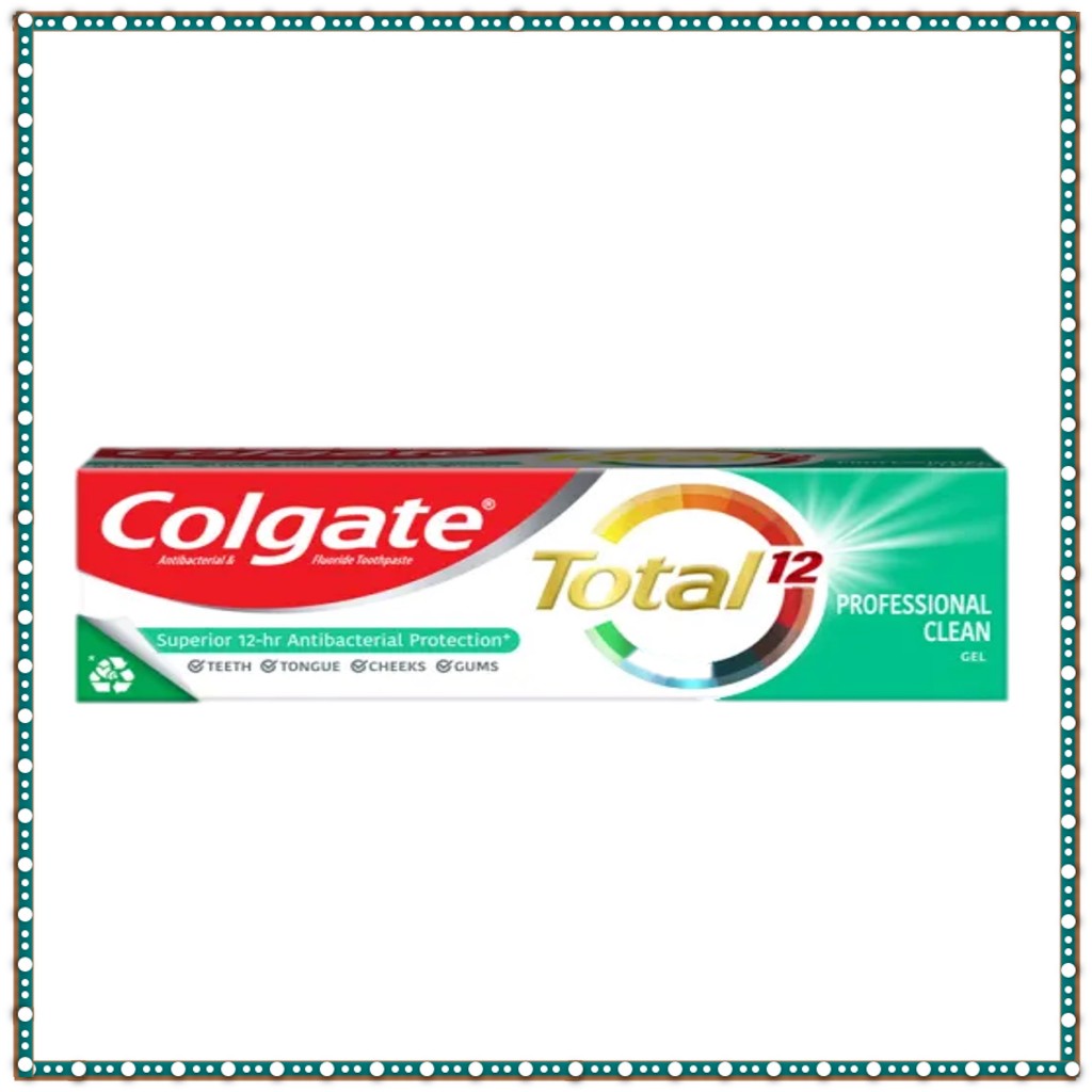 Colgate | Total Professional Clean Toothpaste for 12-hr Antibacterial ...
