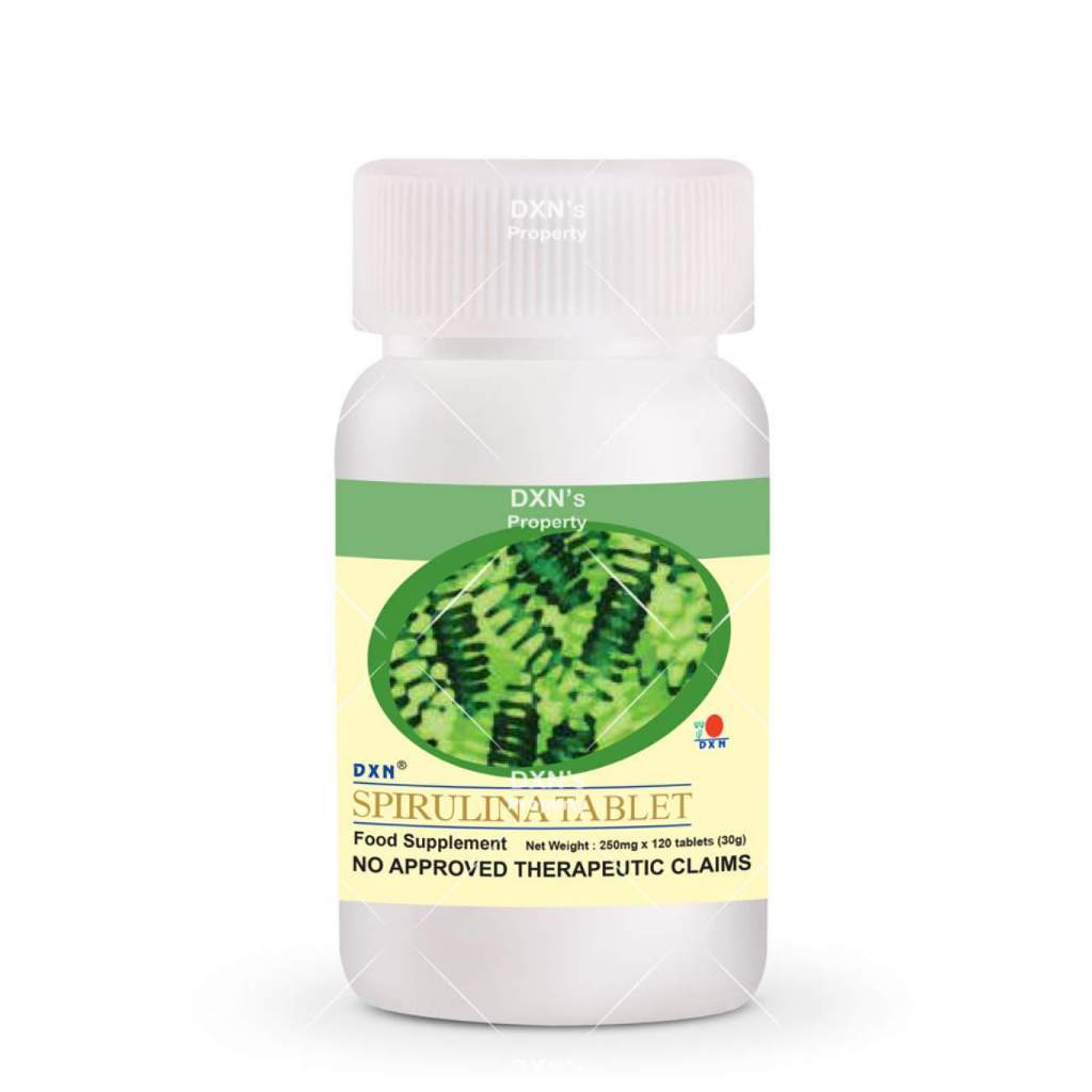DXN Spirulina Tablet 120's, 300's, 360's and 500's Organic HALAL ...
