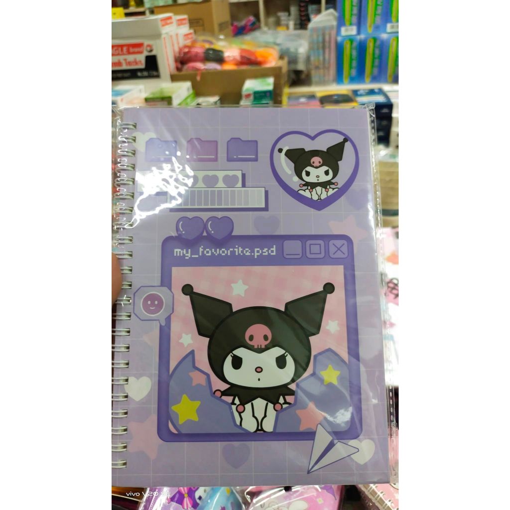 Sanrio Kuromi Students A5 Note Book 120 Pages Coil Notebook Daily ...