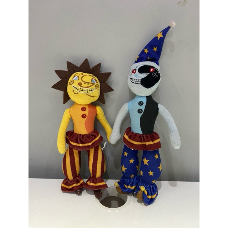 PRELOVED FNAF Sundrop Moondrop Clown Figure Sun Moon Doll | Shopee Malaysia