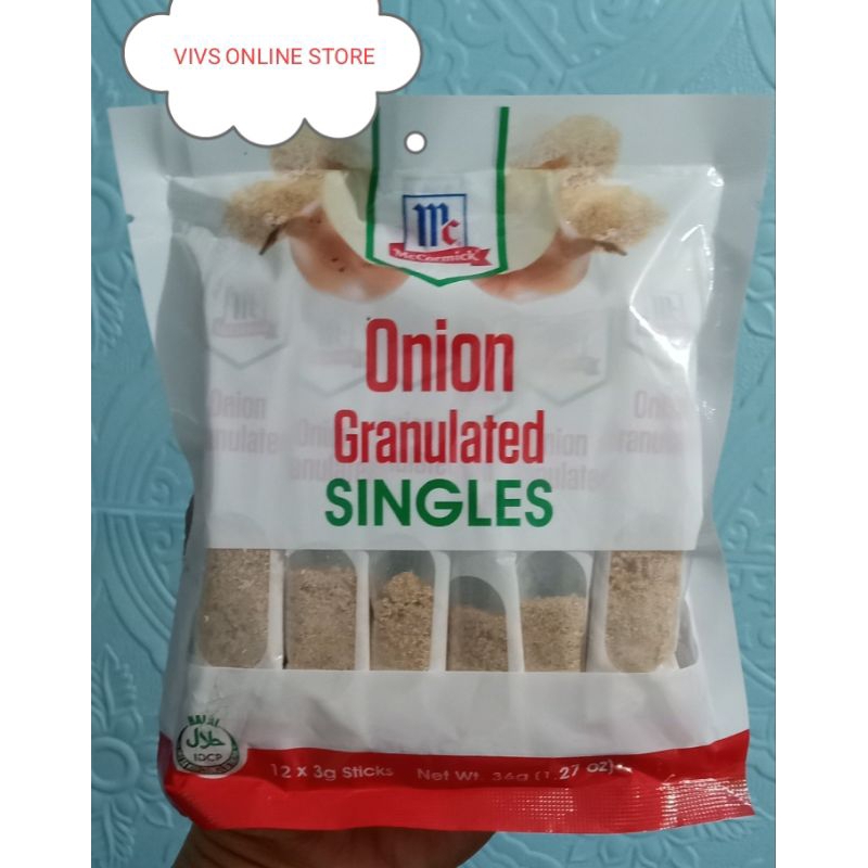 Mc Cormick Onion Granulated Singles ( 12s x 3g ) | Shopee Malaysia