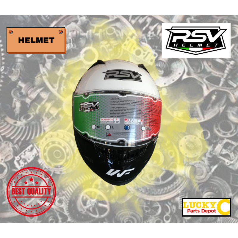 RSV FULL FACE HELMET | WOLF DESIGN | Shopee Malaysia