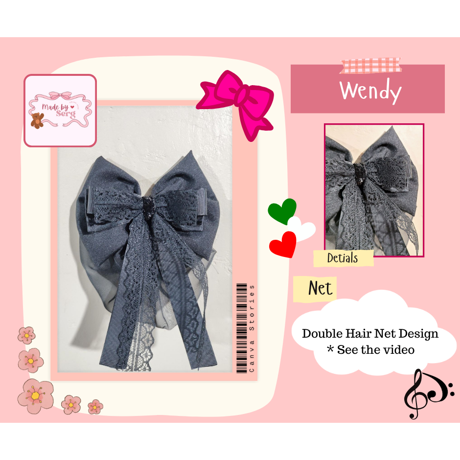 WENDY PREMUIM RIBBON WITH DOUBLE NET BY MADE BY SERG/ MANG-AAWIT RIBBON ...