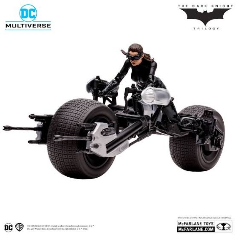 MCFARLANE BATPOD WITH CATWOMAN BATMAN THE DARK KNIGHT RISES 7 INCH ...