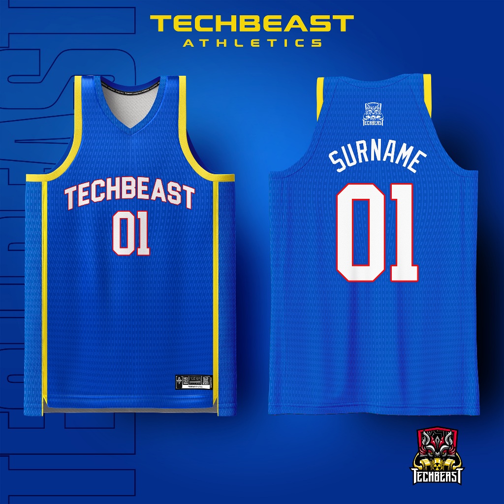 Techbeast Prime Full Sublimation Basketball Jersey ( CUSTOM NAME + NUMBER ) | Shopee Malaysia