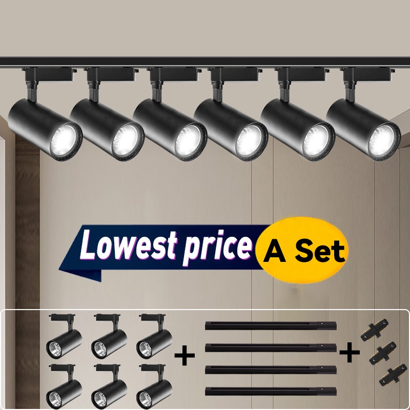 Track Light Set Ceiling Spotlight Rail Light Kitchen Lights for Bedroom ...