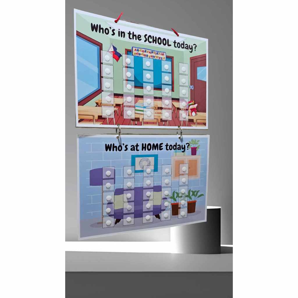 ATTENDANCE CHART LAMINATED (2 charts-A4 SIZE each) | Shopee Malaysia