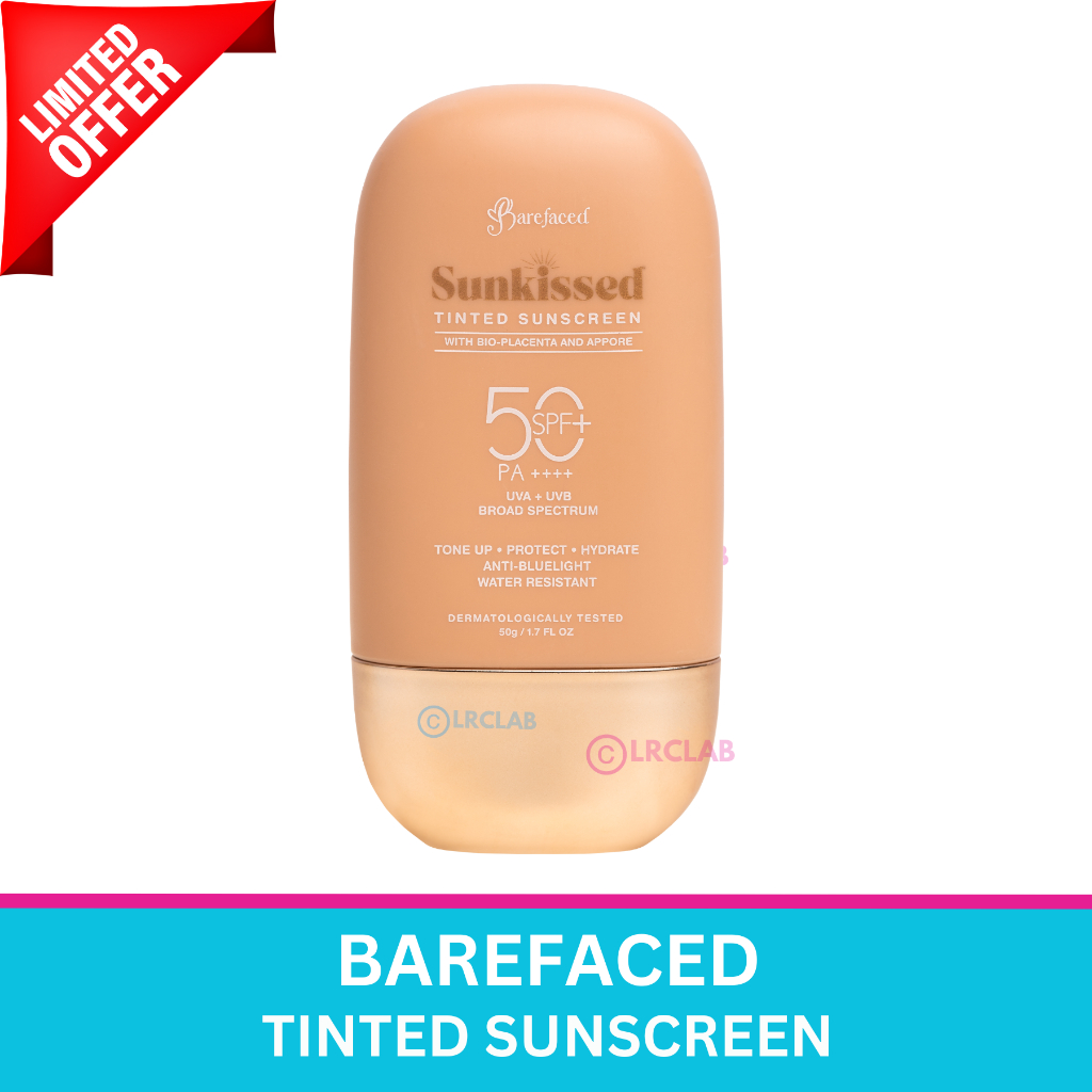 Barefaced Sunkissed Tinted Sunscreen SPF 50 sunblock face and body ...