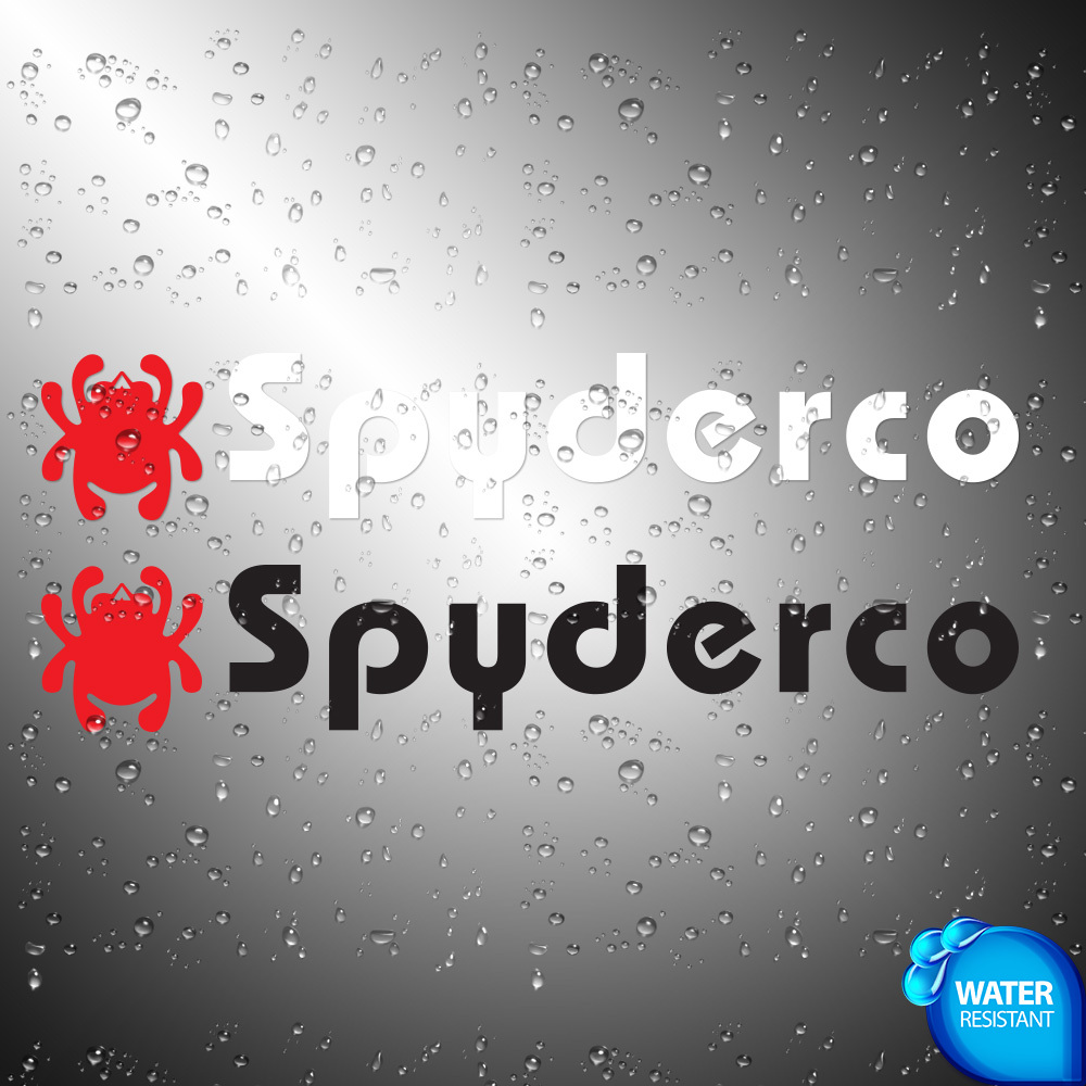Spyderco Sticker Decal | 8 inches dual color | water resistant | Shopee ...