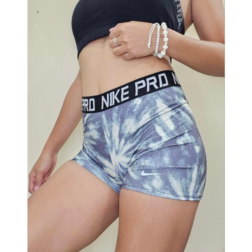 SSW {NEW} NIKE PRO FADED BLUE TIE DYE DESIGN HIGH QUALITY SPANDEX FOR ALL SPORTS VOLLEYBALL GYM ...