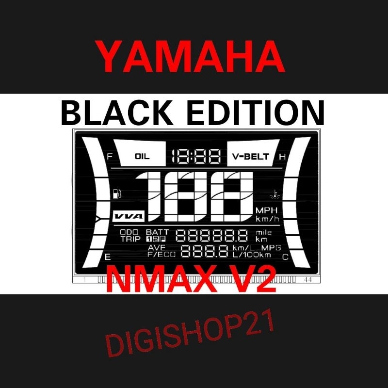 Lcd display for Yamaha nmax v2 Black& Blue edition | Shopee Malaysia